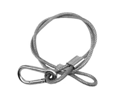 China 4mm Stage Lighting Safety Rope with 800mm Length and 80kg Safe Working Load for Professional Equipment for sale