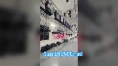 Rising and lowering machine with DMX512 control