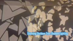Outdoor tree shadow lamp