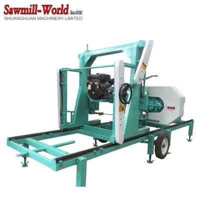 China Cutting Large Wood Tree Horizontal Band Sawmill Machine For Urgent Sale for sale