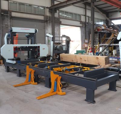 China hydraulic portable band saw with mobile tyre for sale