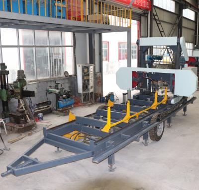 China Automatic Portable Hydraulic Horizontal Band Saw Machine For Cutting Of Wood for sale