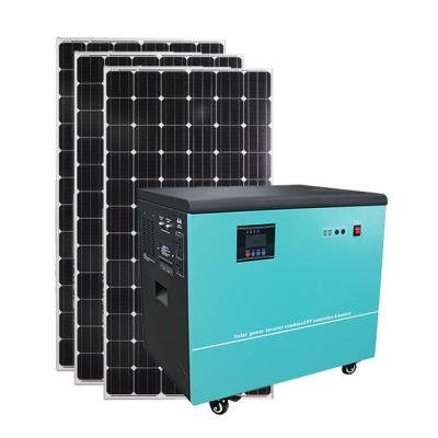 China Home Renewable Energy System 5kw Free Energy Solar Power System Photovoltaic Generator Energy Saving Power Bank for sale