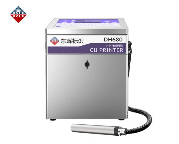 DH680 small character CIJ continuous inkjet printer,Fully automatic date printing equipment