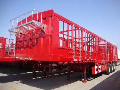 China 3 Axle CIMC Side Fence Cargo Transport Semi Tractor Trailer for Africa Market for sale