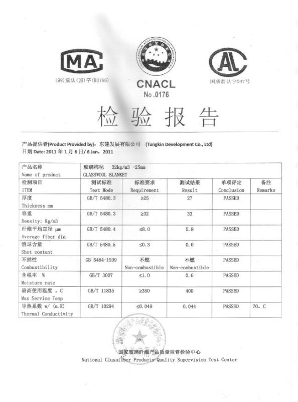 Inspection report - TUNGKIN INDUSTRY Co.Ltd