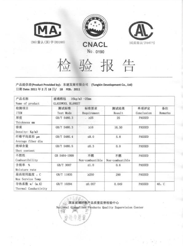 Inspection report - TUNGKIN INDUSTRY Co.Ltd