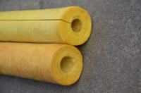 China Rigid Glass Wool Pipe Insulation - 450°C Temperature Range, 64-96kg/m³ Density for Industrial Applications for sale