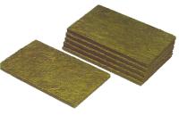 China High Temperature Resistant Stonewool Fire Insulation Wall Panel 600mm Width 50mm/100mm Thickness 110-128kg/m³ Density for sale