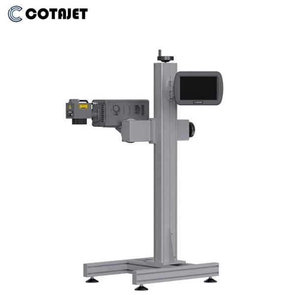 20W 30W 50W 100W glasvezellasermarkeringsmachine voor het afdrukken op metalen / aluminium deksels
