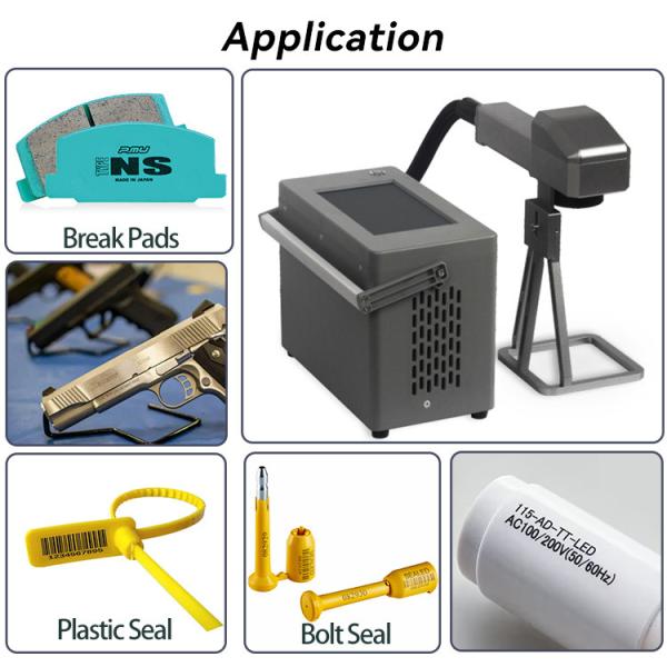 Quality Handheld Fiber Laser Marking Machine , Portable Laser Marking Machine For Metal for sale