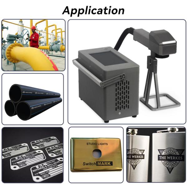 Quality Handheld Fiber Laser Marking Machine , Portable Laser Marking Machine For Metal for sale
