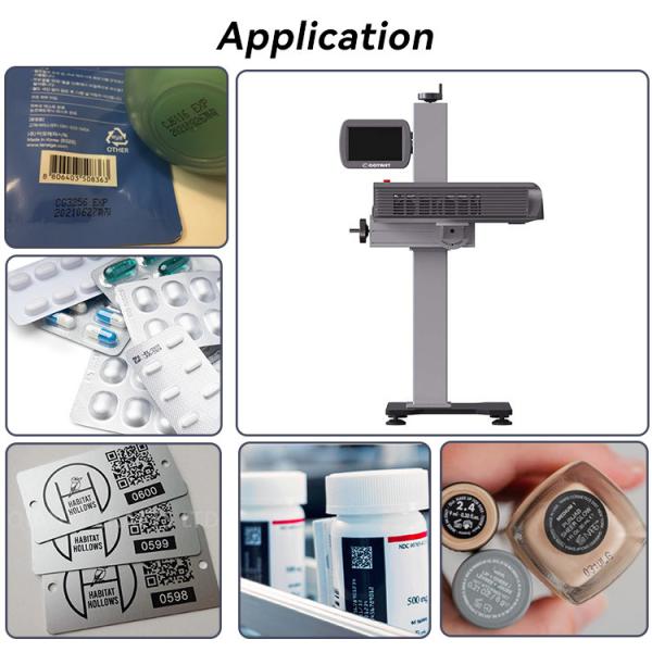 Quality 30W-60W CO2 Laser Marking Machine For Production Line Bottle Coders for sale