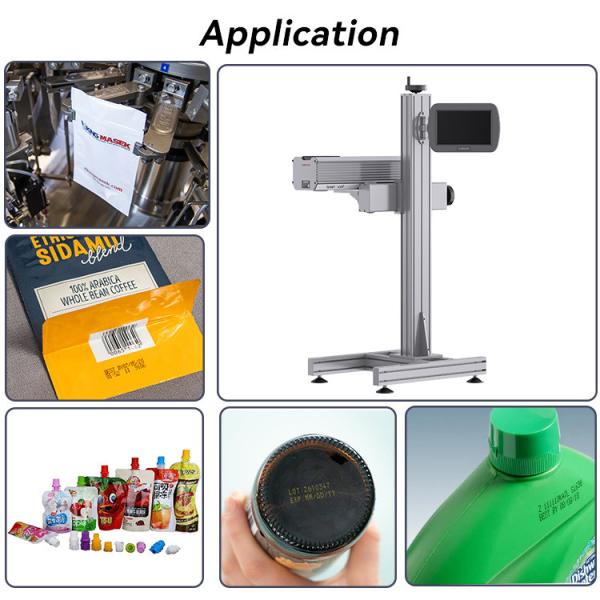 Quality CO2 Fly Laser Marking Machine 30W 40W 60W For Electronics / Pharmaceuticals for sale