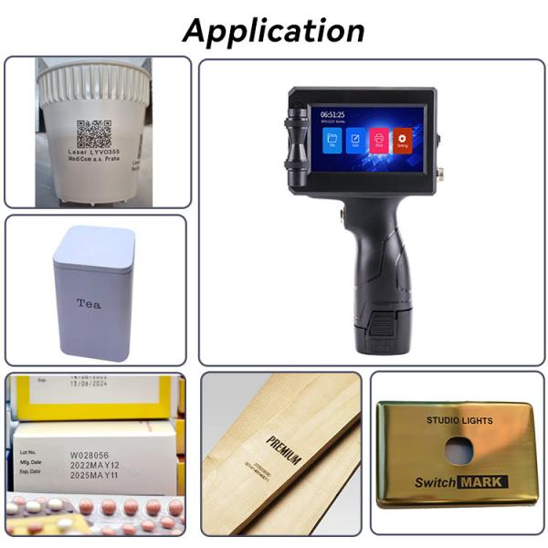 Quality Lightweight Portable Handheld Inkjet Barcode Printer , Handheld Mobile Inkjet for sale
