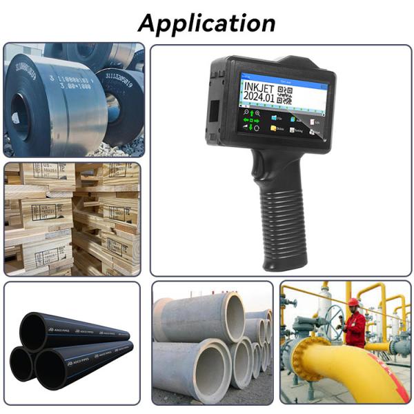 Quality ABS / Metal Handheld Barcode Printer , Portable Hand Barcode Printing Machine for sale