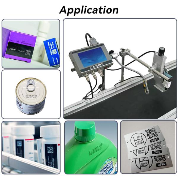 Quality Industrial Thermal Inkjet Printer , Automatic Inkjet Batch Coding Machine With for sale