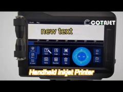 Portable Handheld Inkjet Printer Machine , Handheld Inkjet Batch Coding Machine