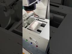 0-130m/min Máquina de marcação a laser de fibra estática 1064nm para peças de plástico / borracha