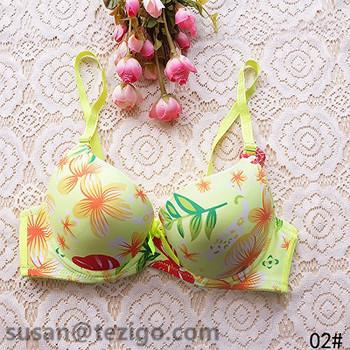 China Beautiful Printing Push up Women BRA for sale
