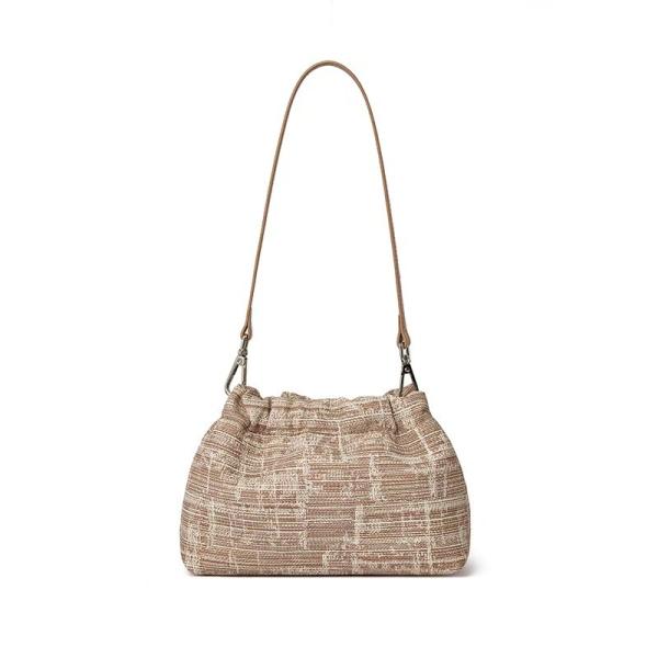 Quality Top-grain Cowhide Small Gold Balls Woven Shoulder & Crossbody Bag women's fashion bag China factory wholesale for sale