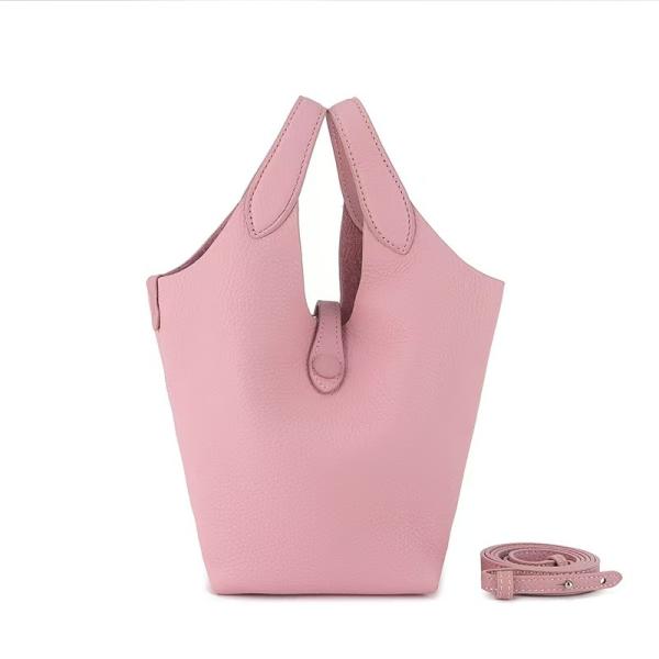 Quality Top-Grain Full-Grain Cowhide genuine leather Basket Tote Bag (with Inner Pouch) shoulder bag crossbody bag handbag Tote Bag Women's leather bag Handbag for sale
