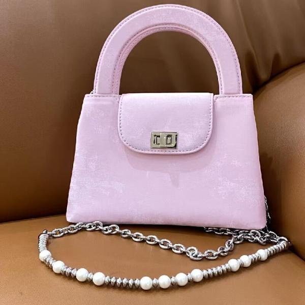 Quality Vintage Chinese Style Velvet & Silk Cowhide Bead Bag genuine leather handbag work bag shoulder bag crossbody bag China manufacturer wholesale for sale