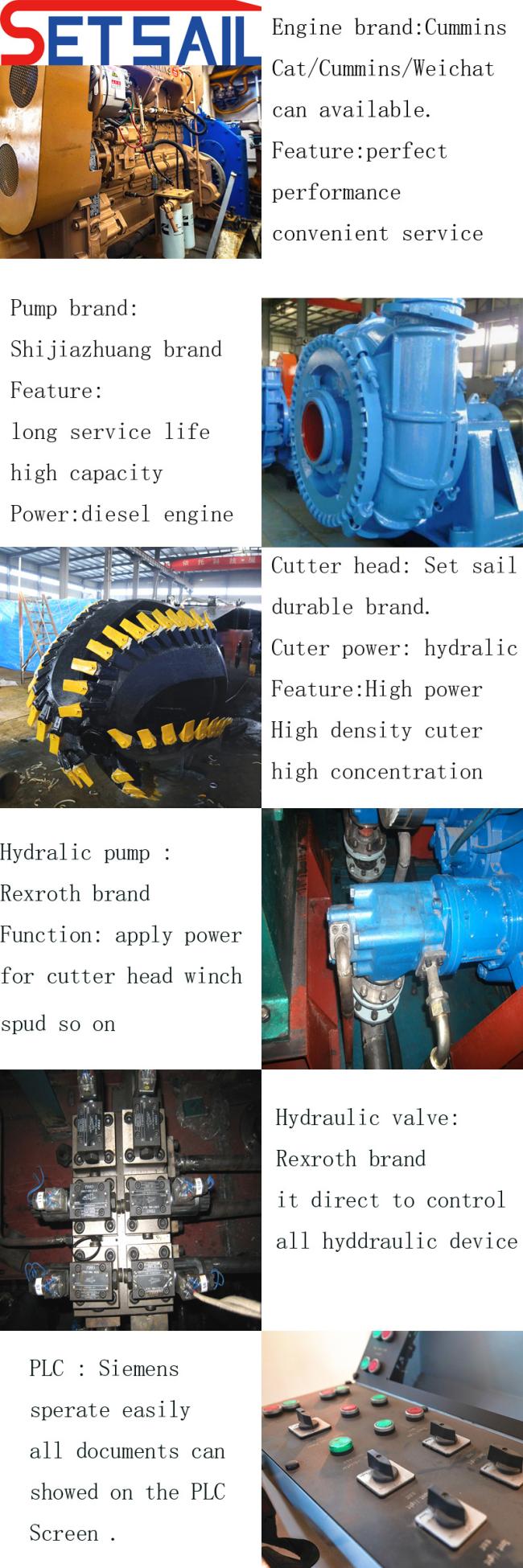 China High Efficiency 26inch River Sand Dredger with Underwater Pump