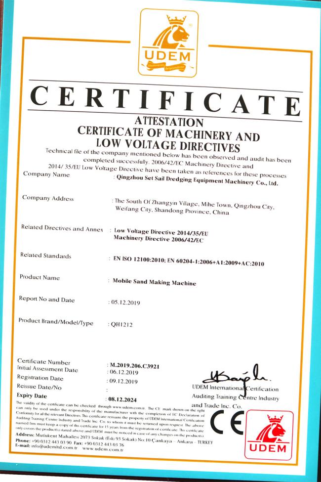 Set Sail Mute CCS Cutter Suction Sand Dredge Dredger