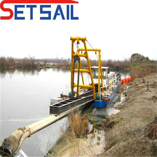 Rexroth Hydraulic System Jet Suction Mud Dredger Used in Lake
