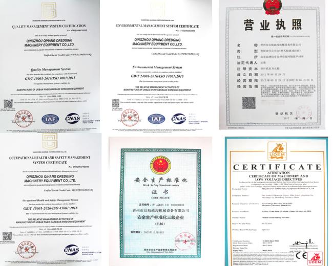 Cutter Suction Dredge Mining Dredger Equipment with ISO Certification