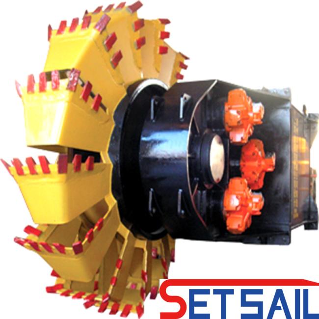 Anchor Boom Wheel Bucket Dredger with Weichai Diesel Engine