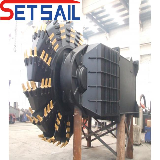 Hydraulic Winch Anchor Boom Diese Engine Wheel Bucket Silt Dredger