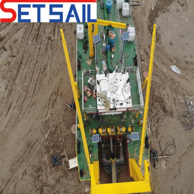 Sand Pump Wheel Bucket River Mud Dredger with Flow Meter