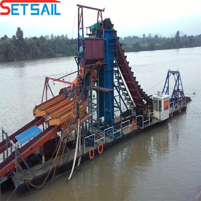 200m3/Hour Bucket Chain Gold Dredger for Sales in Indonesia