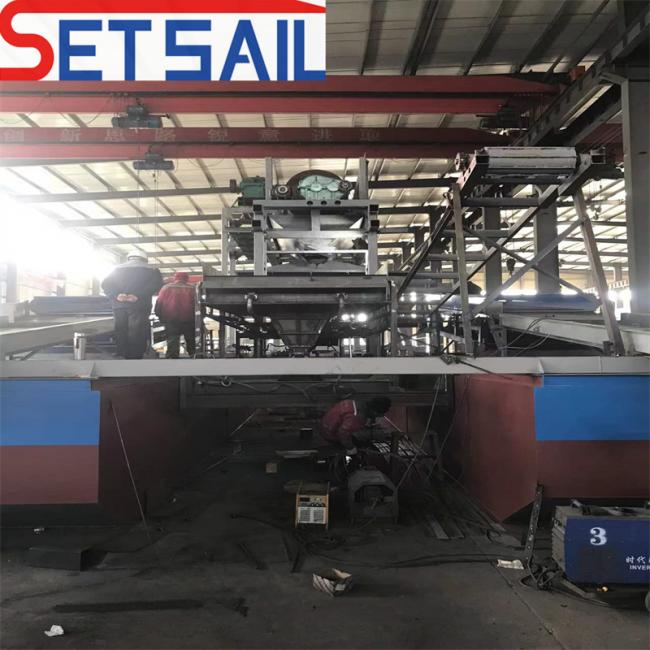 Chain Bucket Gold and Diamond Mining Boat with Anchor