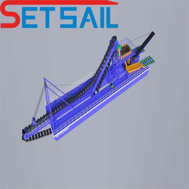 River Chain Bucket Mining Boat/Machinery for Lake Gold and Diamond