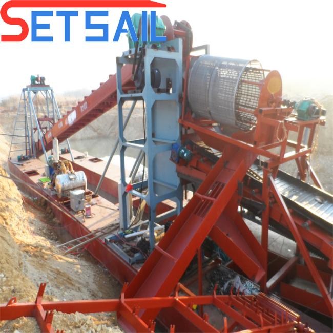 Reasonable Design Chain Bucket River Gold Mining Machinery with Jigging