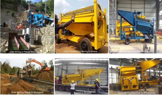 Multi Purpose Trommel Separator Alluvial Gold Machine