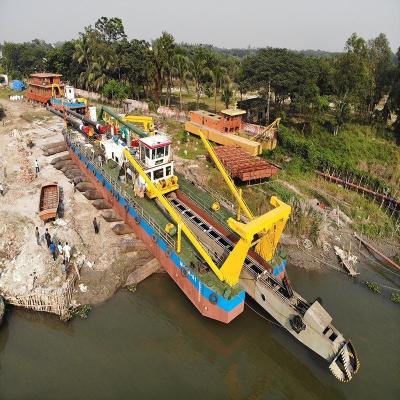 China Diesel Engine Sand Cutter Suction Dredger for River Mud Dredging Depth 0.5 Meter -30 Meter for sale