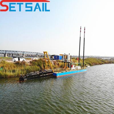 China Powerful Diesel Engine Cutter Suction Dredger for Mud Dredging and Sand Extraction for sale