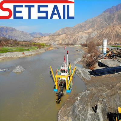 中国 12mアンカーブーム長さ キューミン 557kw メインエンジン 水力切断器 吸金砂掘削機 販売のため