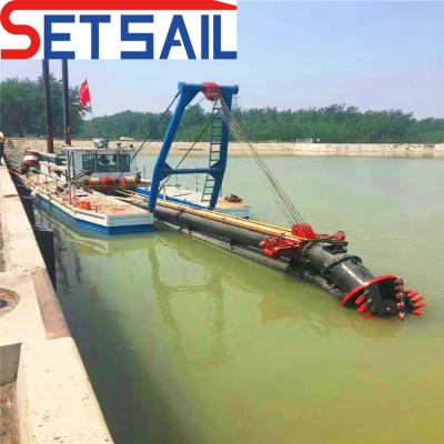 China Maximale Baggertiefe 13 Meter 16 Zoll Cutter Saugbagger mit Cummins Generator zu verkaufen