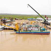 China 300 M3 Solid Capacity Diesel Engine Power 12inch Cutter Suction Dredger for Return refunds for sale