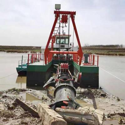 China Double Sand Pump Cutter Suction Dredger Machinery with Diesel Engine 28-1000t Total Weight for sale