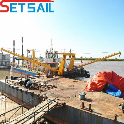 China Cummins 160kw-3000kw Cutter Suction Dredger Mining Machinery with Gold Agitate Chute for sale