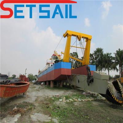 China Siemens PLC Diesel Cutter Suction Dredger for River Sand on Maximum capacituy 6000m3/h for sale
