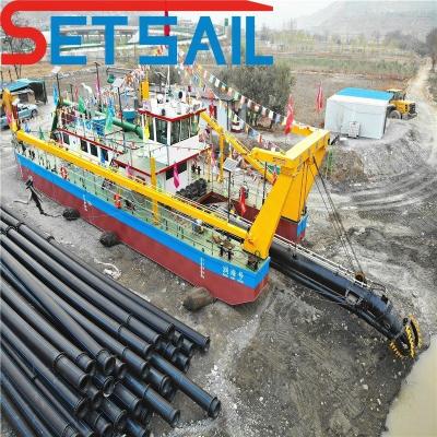 China Concentration Meter Controlled CCS Standard Diesel Engine Cutter Suction Sand Dredger for sale