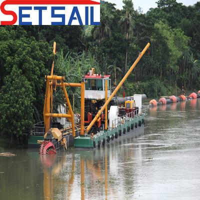 China US 5000/Piece Rexroth Hydraulic Motor Cutter Suction Head Dredger with Anchor Boom for sale