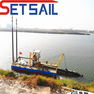 Китай HDPE песчаные трубы материал Cummins двигатель гидравлический резач всасывающий драгер для речного песка продается